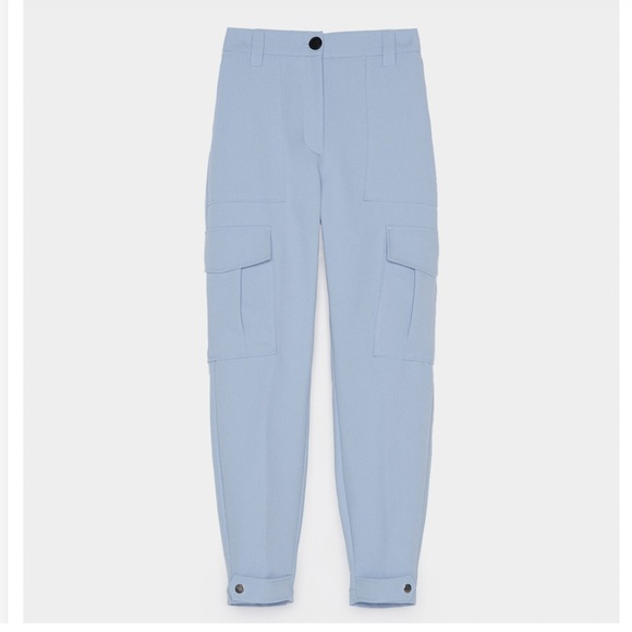 Bershka | Pants & Jumpsuits | Nwt Bershka Baby Blue Cargo Pant | Poshmark